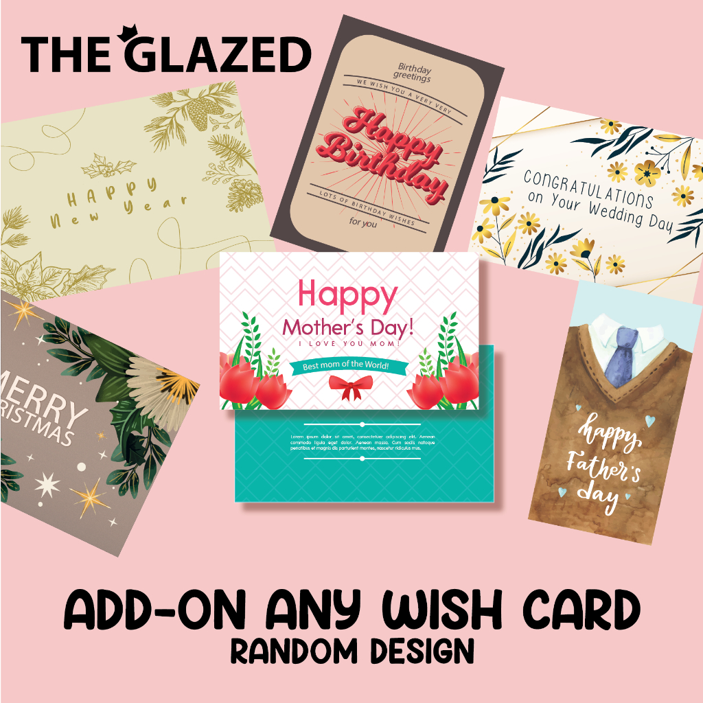 The Glazed Customizable Wish Card For Gift Set | Shopee Malaysia