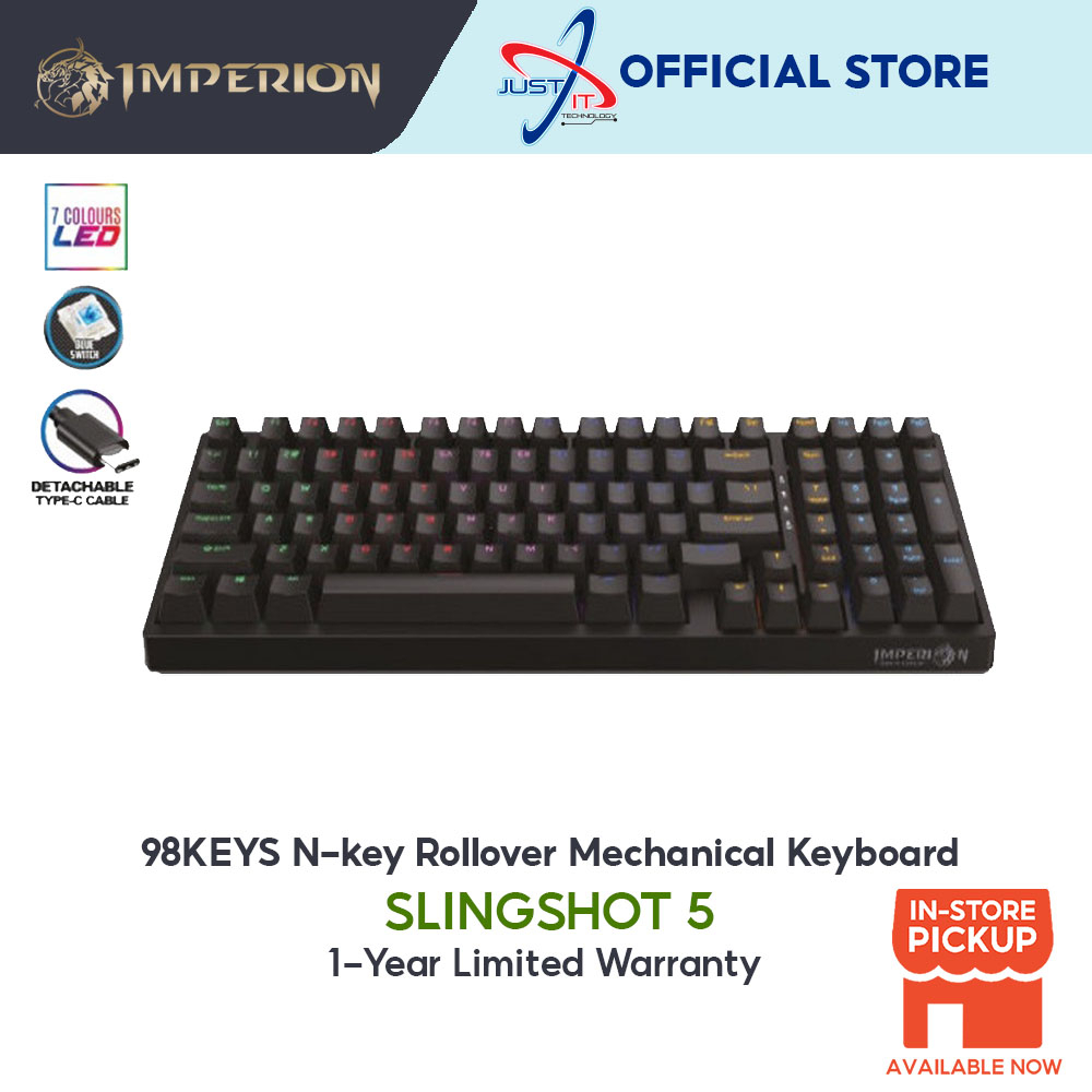 IMPERION SLINGSHOT 5 GAMING KEYBOARD BLACK BLUE SWITCH | Shopee Malaysia