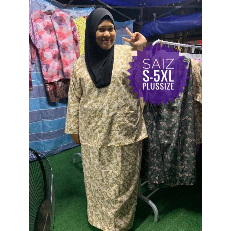 Baju Kurung Kedah Berpoket Cotton / Baju Raya 2023 / Baju Plus Size ...