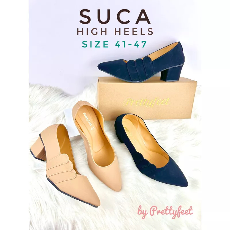 Prettyfeet SUCA Plus Size Heel Woman-Kasut Tinggi Perempuan-Plus Size ...