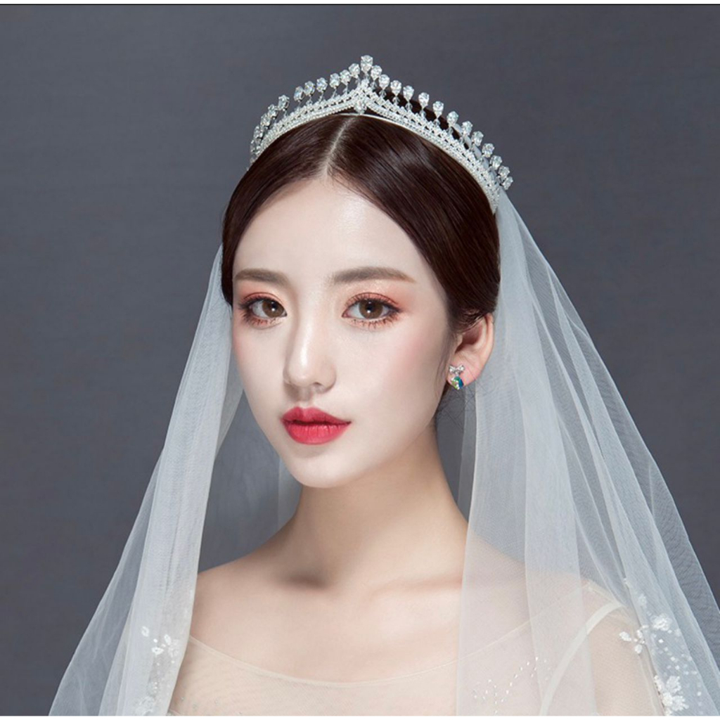 Rhinestone Queen zircon Crown Women Headpiece Ornaments Wedding Party ...