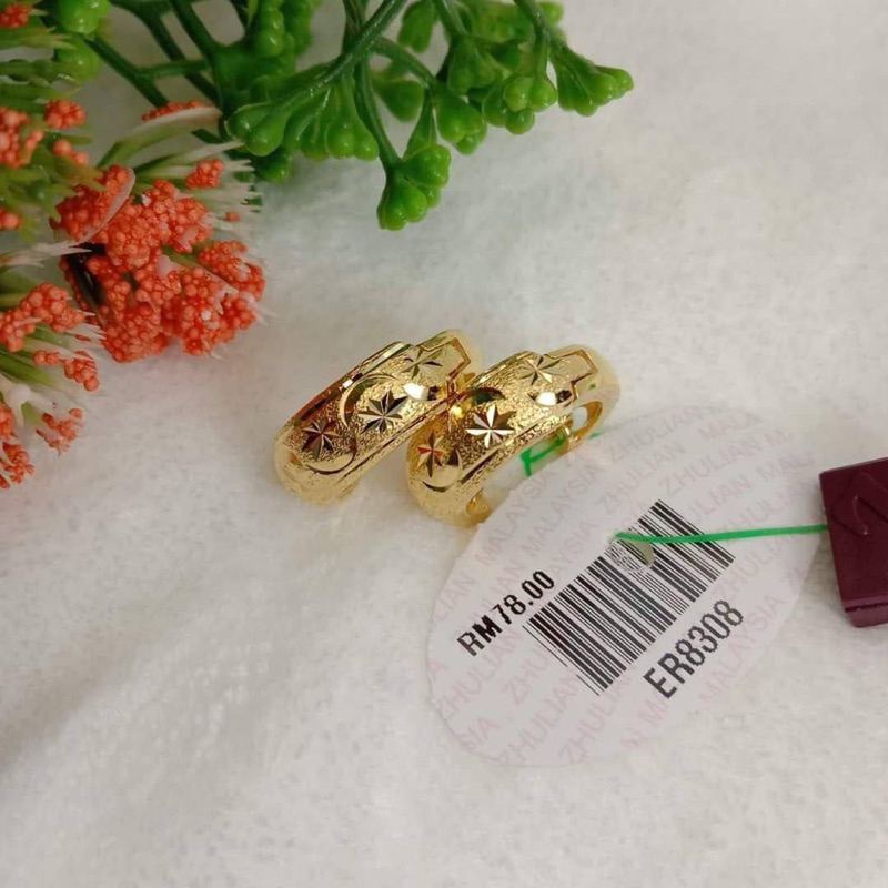 🔥🔥SUBANG EMAS ANTING ANTING EMAS TINDIK EMAS SUBANG KATUP EMAS EMAS ...