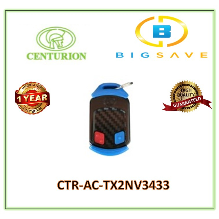 CENTURION CTR-AC-TX2NV3433 2CH SILICONE TRANSMITTER REMOTE CONTROL (433MH) | Shopee Malaysia