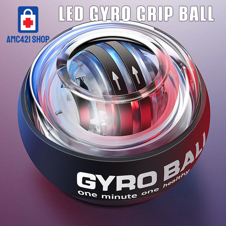 LED Gyro Ball Gyroscope Wrist Ball Power Gym Training Exercise Tool ...