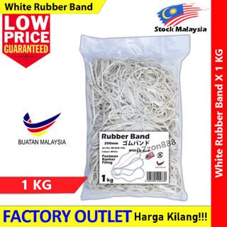 Rubber Band White Postman Office Stationery Bank Gelang Getah 白色橡皮筋 ...