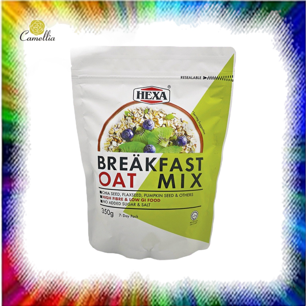 (HALAL) Hexa Breakfast Oat Mix HEXA 健康早餐燕麦 350G | Shopee Malaysia