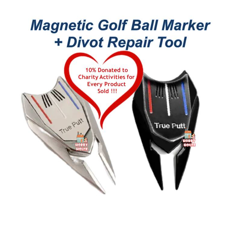 Golf Ball Marker & Divot Repair Tool/ Putting Green Ball Mark Repair ...