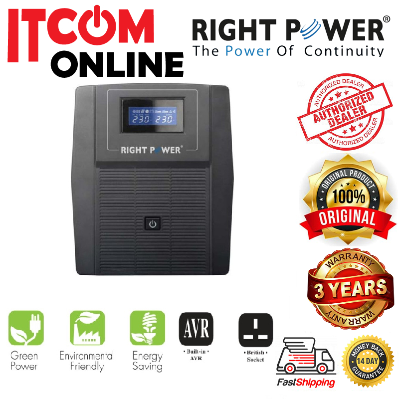 RIGHT POWER 800VA UPS (POWERTANK F800P) | Shopee Malaysia