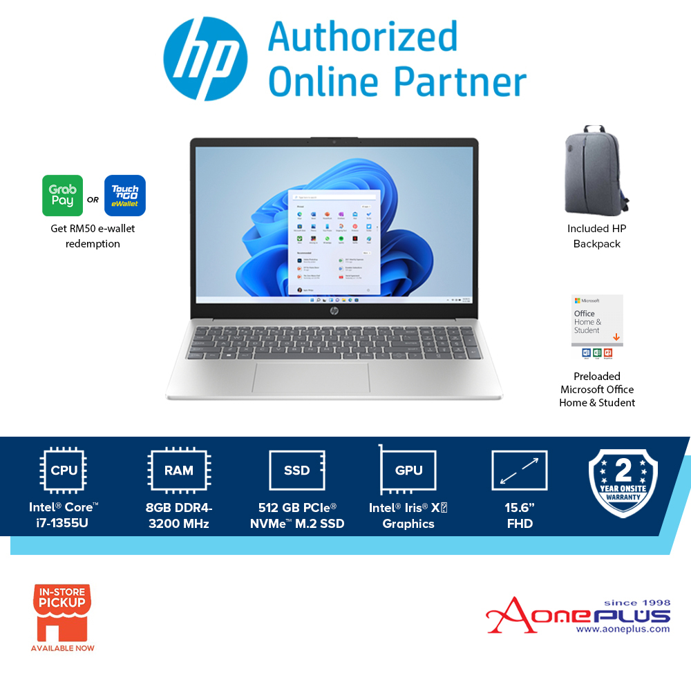 HP 15-fd0054TU (Gold) / 15-fd0055TU (Blue) / 15-fd0056TU (Silver) Laptop - (15.6IN FHD/ Intel i7 ...