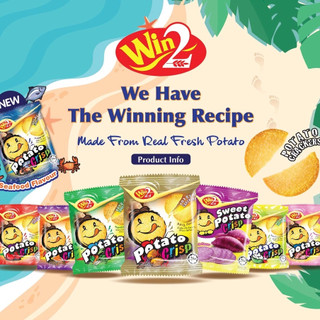 20g x 30pcs Win2 Potato Crisp [Vege/BBQ/Tomato/Curry/SourCream ...
