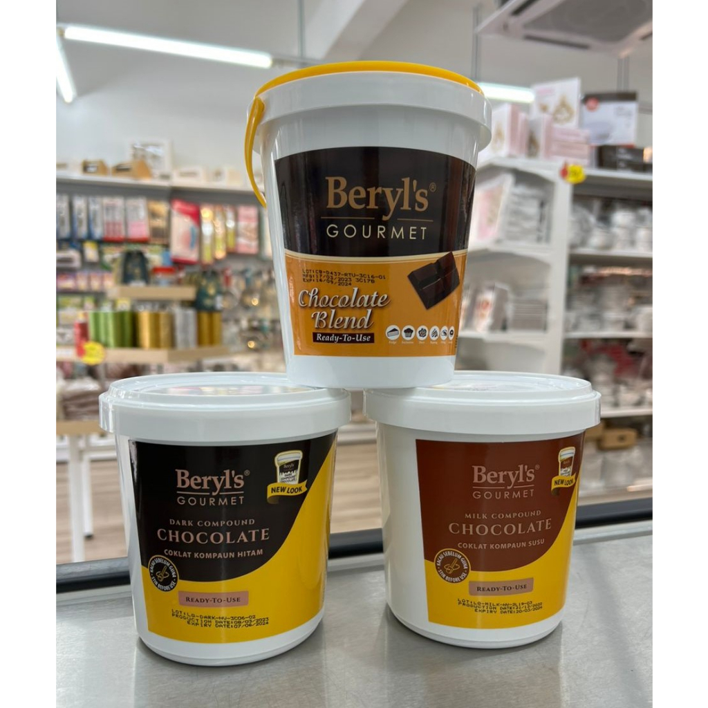 Beryl's Chocolate Blend /Dark Compound Chocolate Liquid/Milk Compound ...