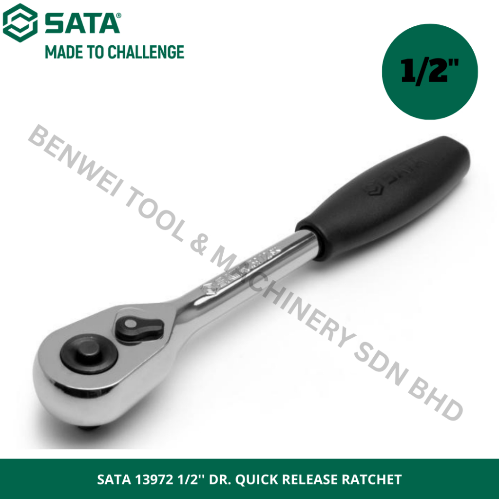 SATA 13972 1/2'' DR. QUICK RELEASE RATCHET / RATCHET TOOLS / RATCHET ...