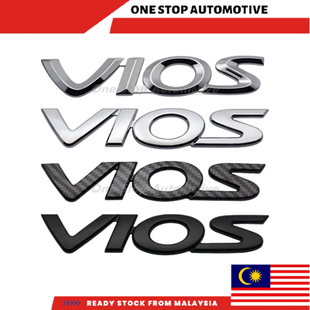 TOYOTA VIOS 3D ABS Logo OEM Car Styling Rear Tail Trunk Emblem GR GR ...