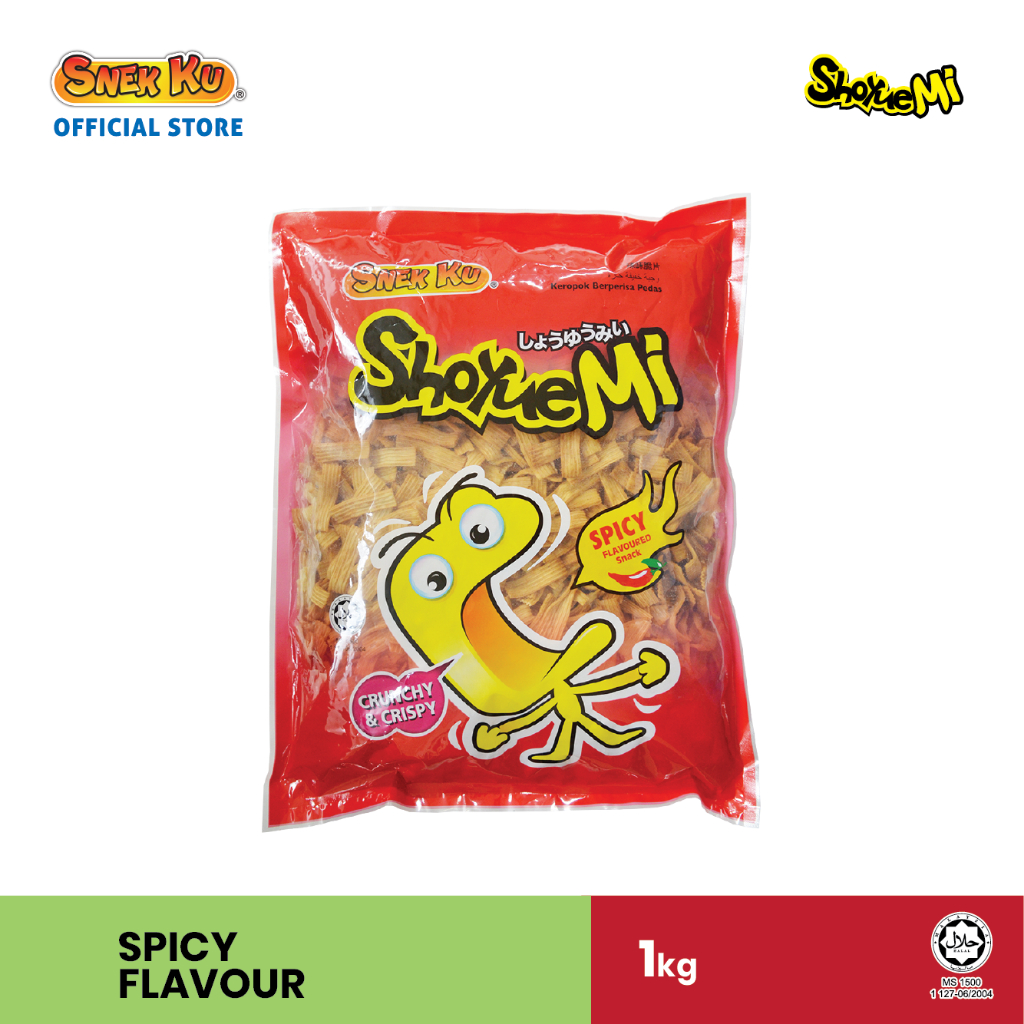 Snek Ku Shoyuemi Spicy Flavoured Snacks (1kg) | Shopee Malaysia