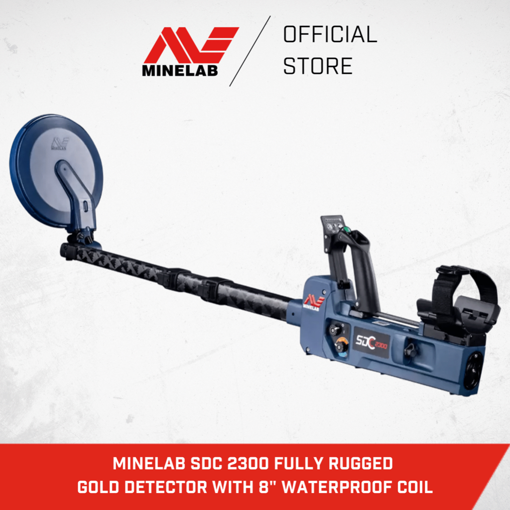 Minelab SDC 2300 Fully Rugged Gold Detector with 8" Waterproof Coil ...