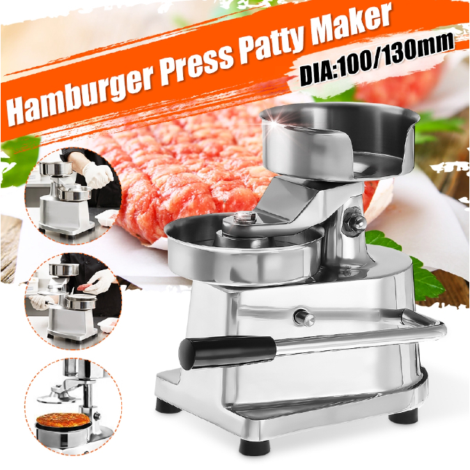Manual Hamburger Patty Press Burger Machine Patties Maker 130mm ...