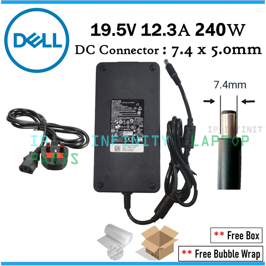 Dell 19.5V 9.23A 12.3A 240w Alienware M17x R2 R3 M18X Precision Inspiron Latitude XPS LA240PM160 ...