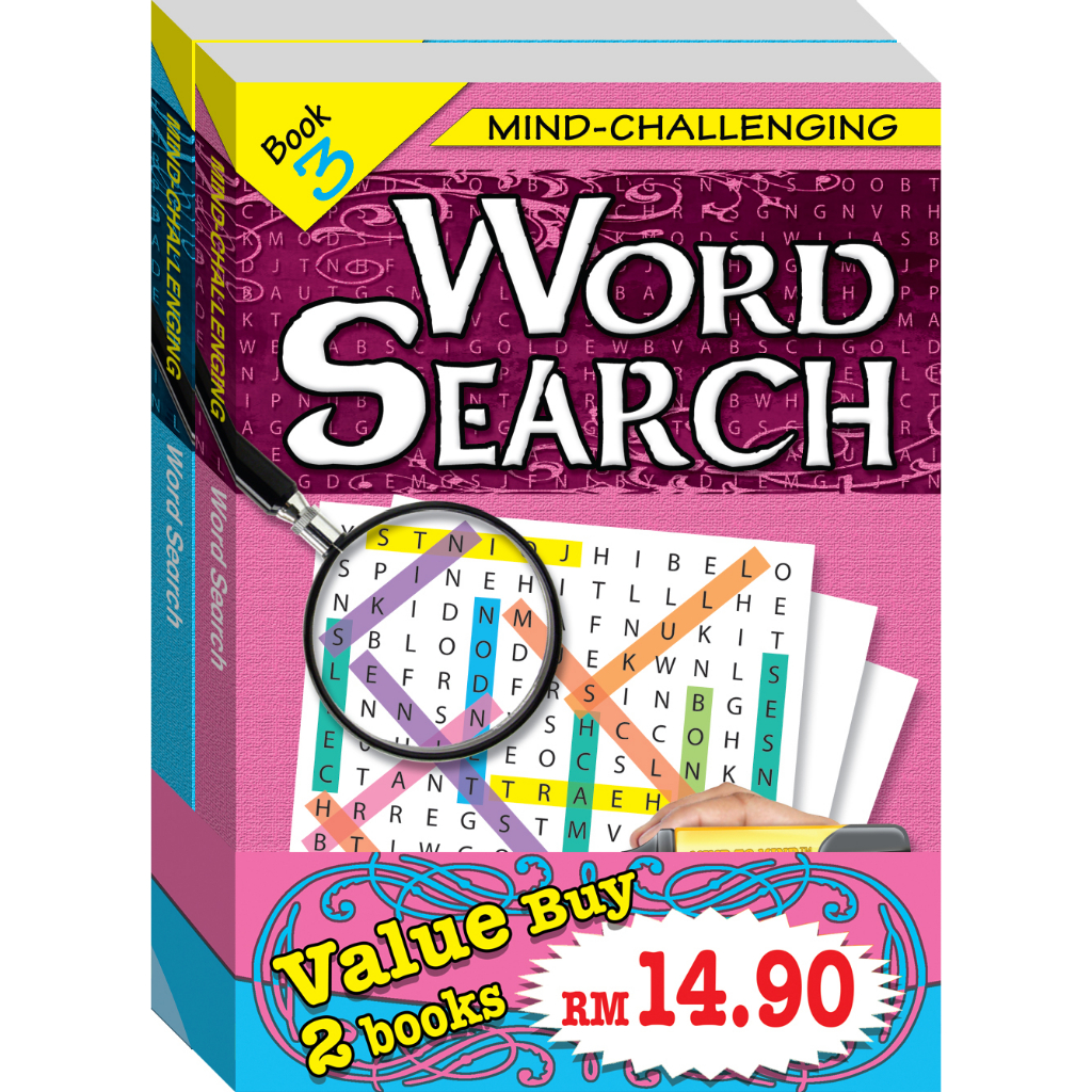 Mind Challenging Word Search Bundle Set (Paperback), Each Bundle Set ...
