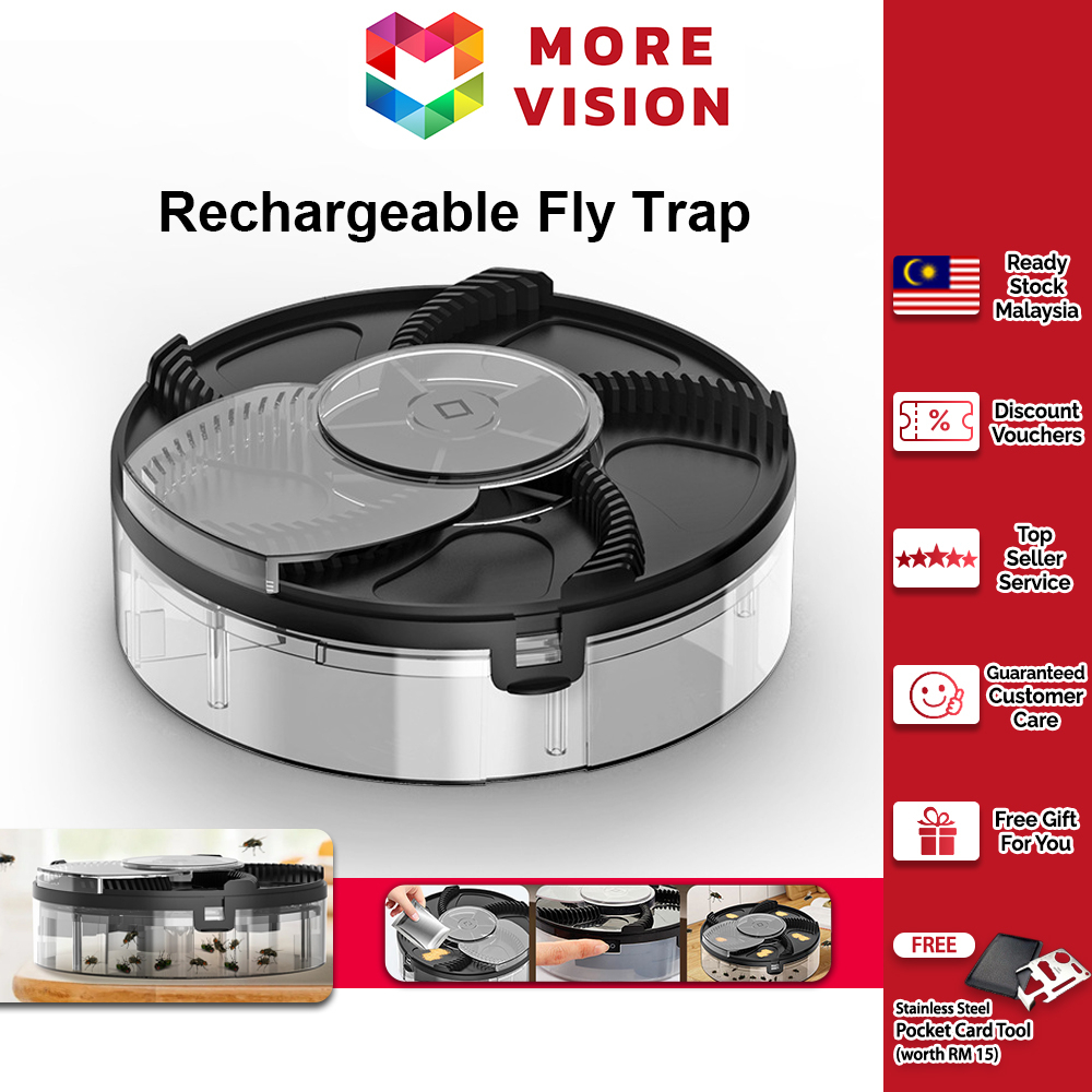 Fly Trap Device Automatic Electronic Electric Catcher with Wall Mount ...