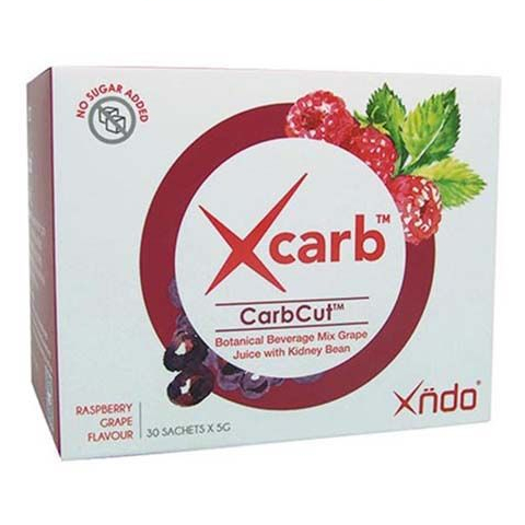 XNDO XCARB CARB BLOCKER RASPBERRY GRAPE FLAVOUR 5G X 30 SACHETS ...