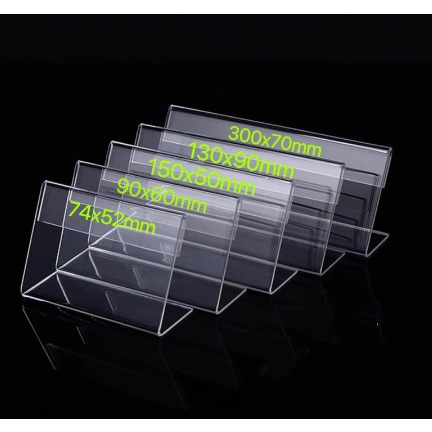 [CHEAPEST] Acrylic Name Card Stand / Price Tag Stand | Shopee Malaysia