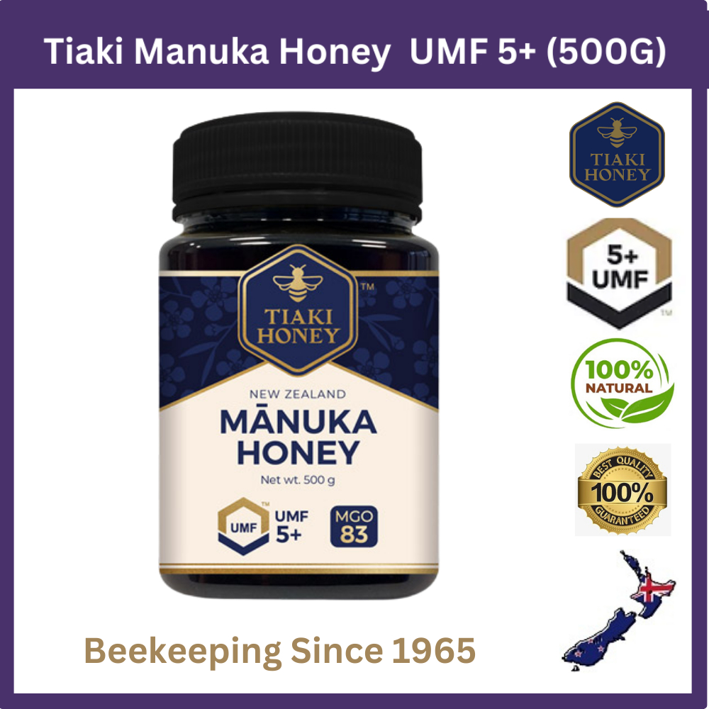 Tiaki Manuka Honey UMF 5+ 500g Genuine New Zealand Manuka Honey ...