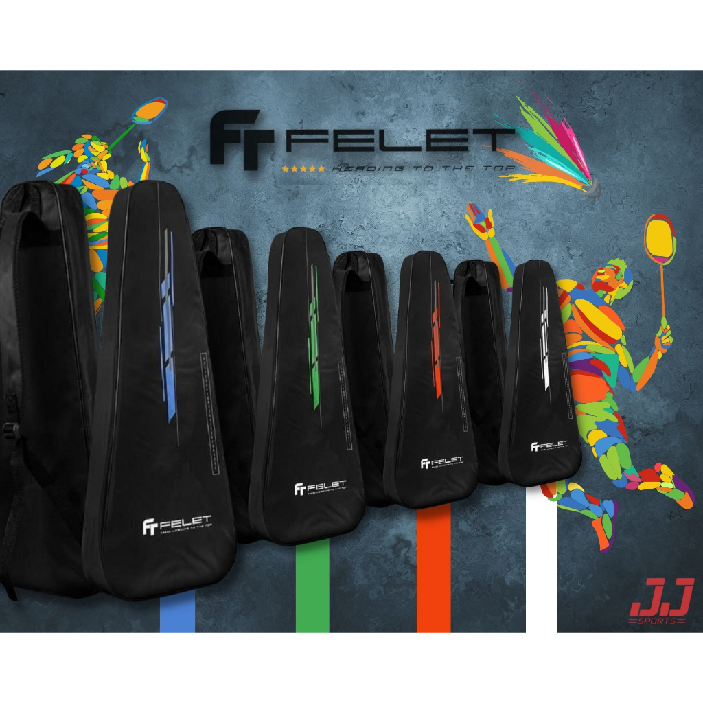 FELET Single Back Pack Cover-Badminton Bag FT (100% ORIGINAL) | Shopee ...