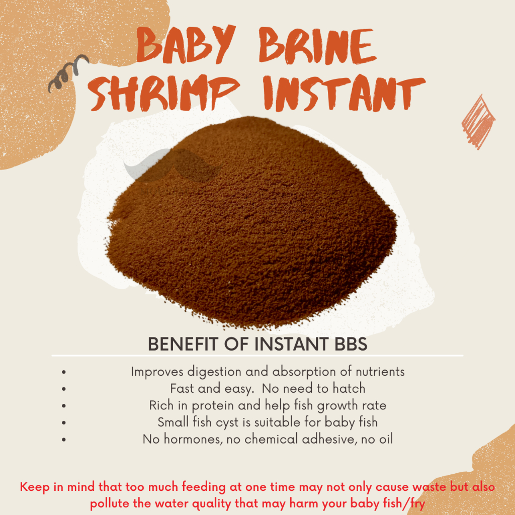 BBS Artemia Kering Dry Instant Feed BBS Aquarium 豐年蝦 Fish Food | Shopee ...
