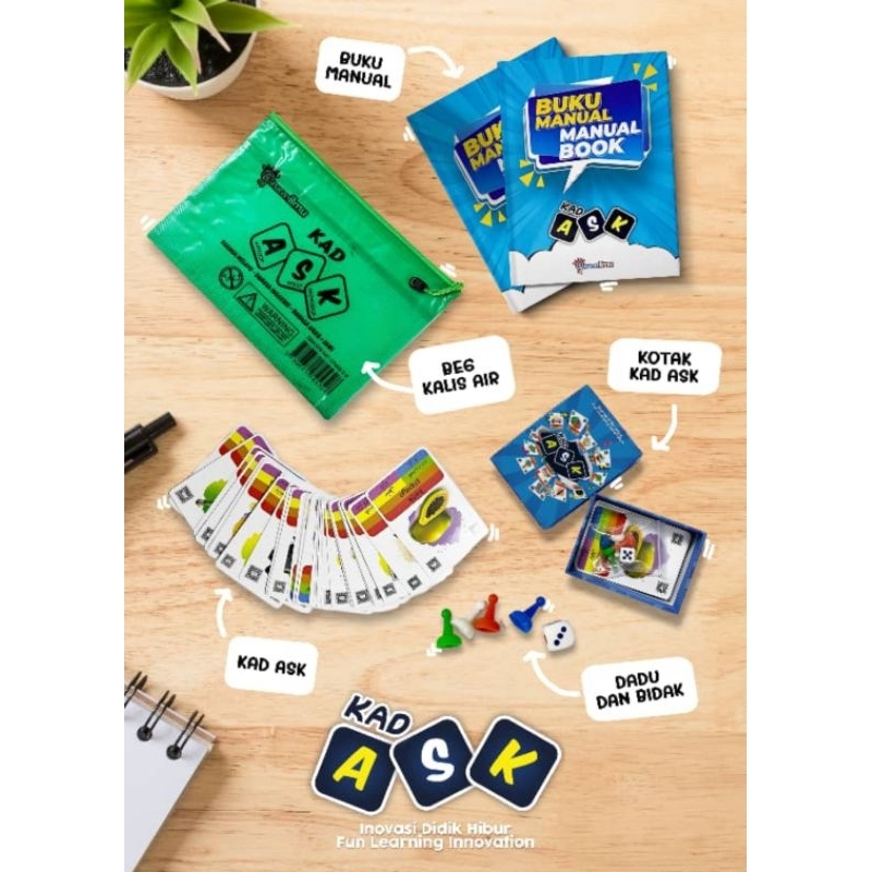 Board Game - Kad ASK Permainan Bahasa didik hibur keluaran Sinaran Ilmu ...