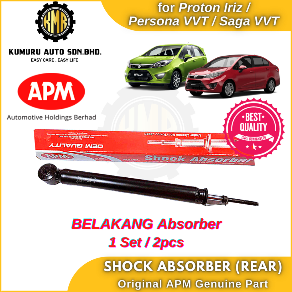 (2pcs) APM Rear Absorber Proton Iriz VVT Persona VVT - E2181M | Shopee ...