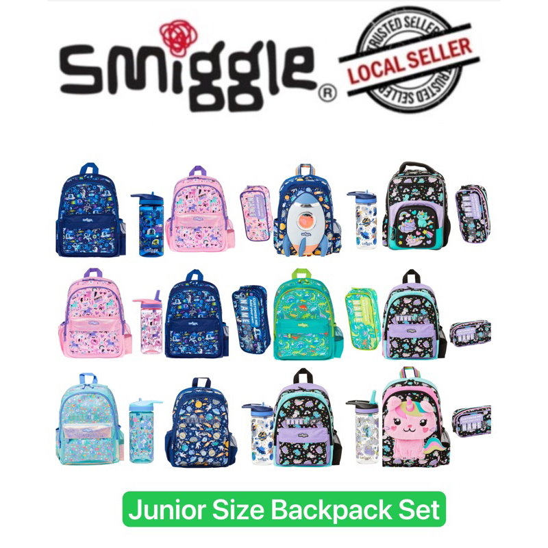 Smiggle Junior , Kindergarden School Bag Pencil Case Bottle Sets ...