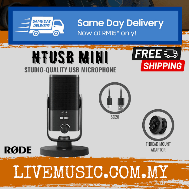 Rode NT-USB Mini USB Condenser Microphone ( NT USB / NTUSB ) | Shopee ...