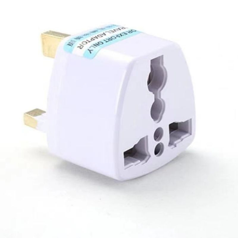 Universal 3 Pin Plug Adapter British Socket Travel Adapter | Shopee ...