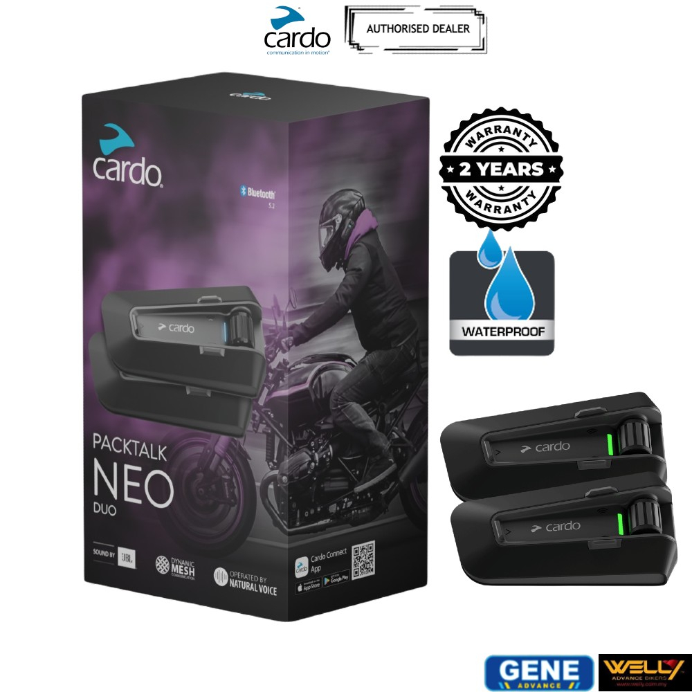 Cardo Packtalk Neo Communication System Duo Pack 100% Original from ...