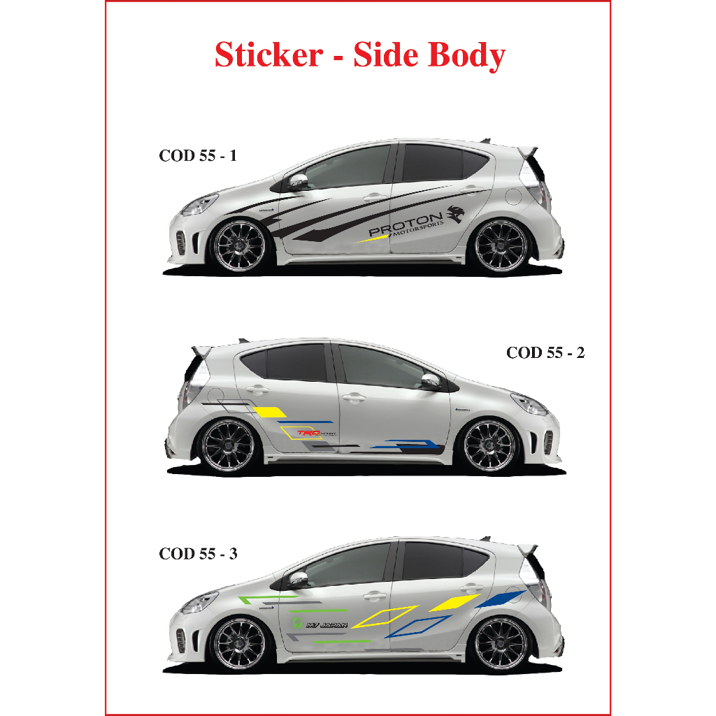 CAR STICKER FOR ALZA MYVI AXIA MYVI | Shopee Malaysia