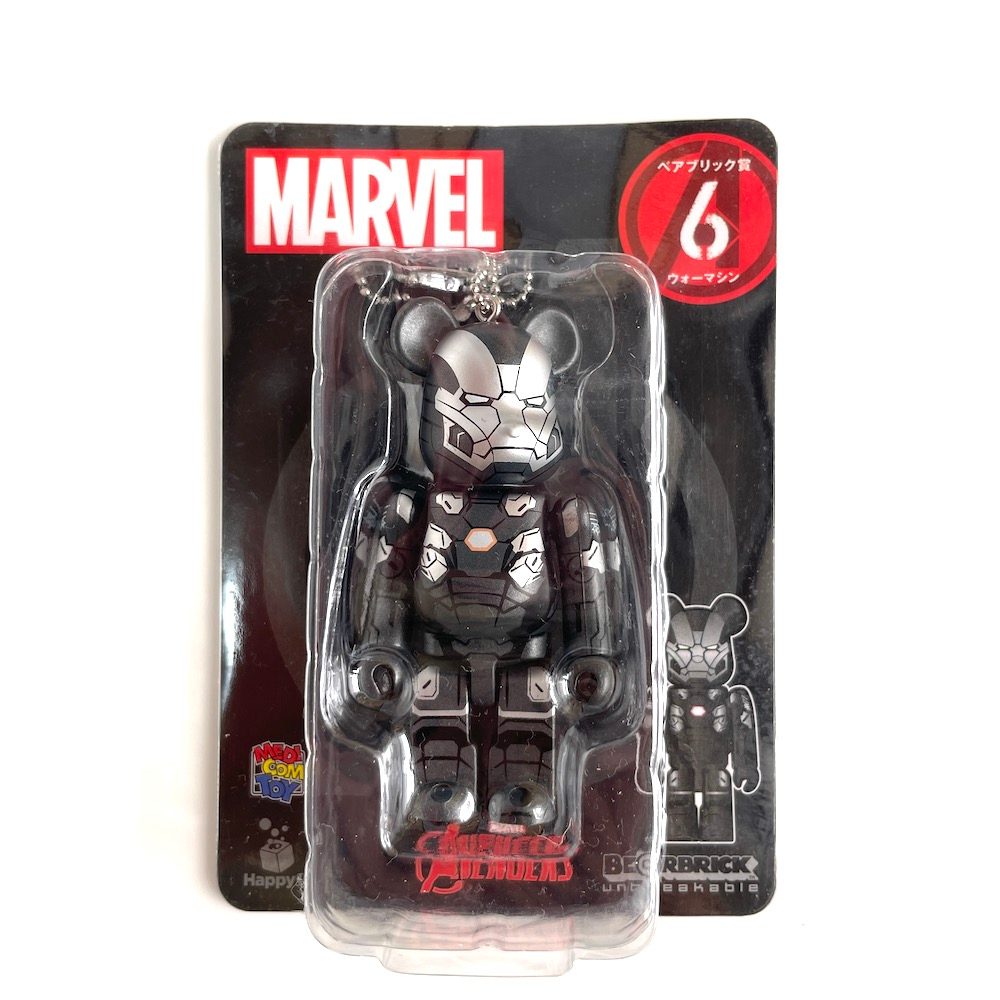 Medicom Toy Bearbrick Be@brick MARVEL Happy Kuji War Machine 100% ...