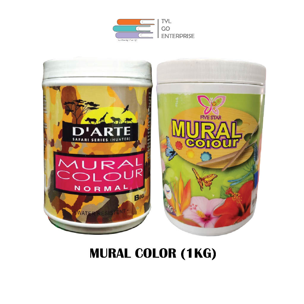 Mural Color 1kg/Cat Mural/Wall Painting/Multi-purpose paint/Non-toxic ...