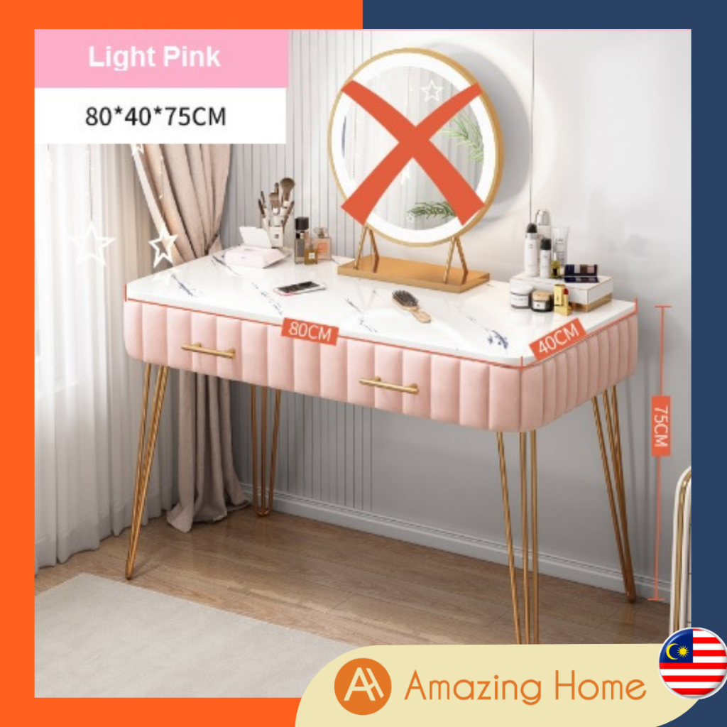 AmazingHome Dressing Table Luxurious Makeup Desk Elegant Vanity Table ...