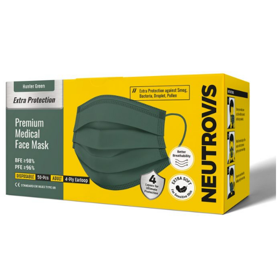 Neutrovis 4 Ply Ear-loop Type-II Premium Medical Face Mask 50pcs ...