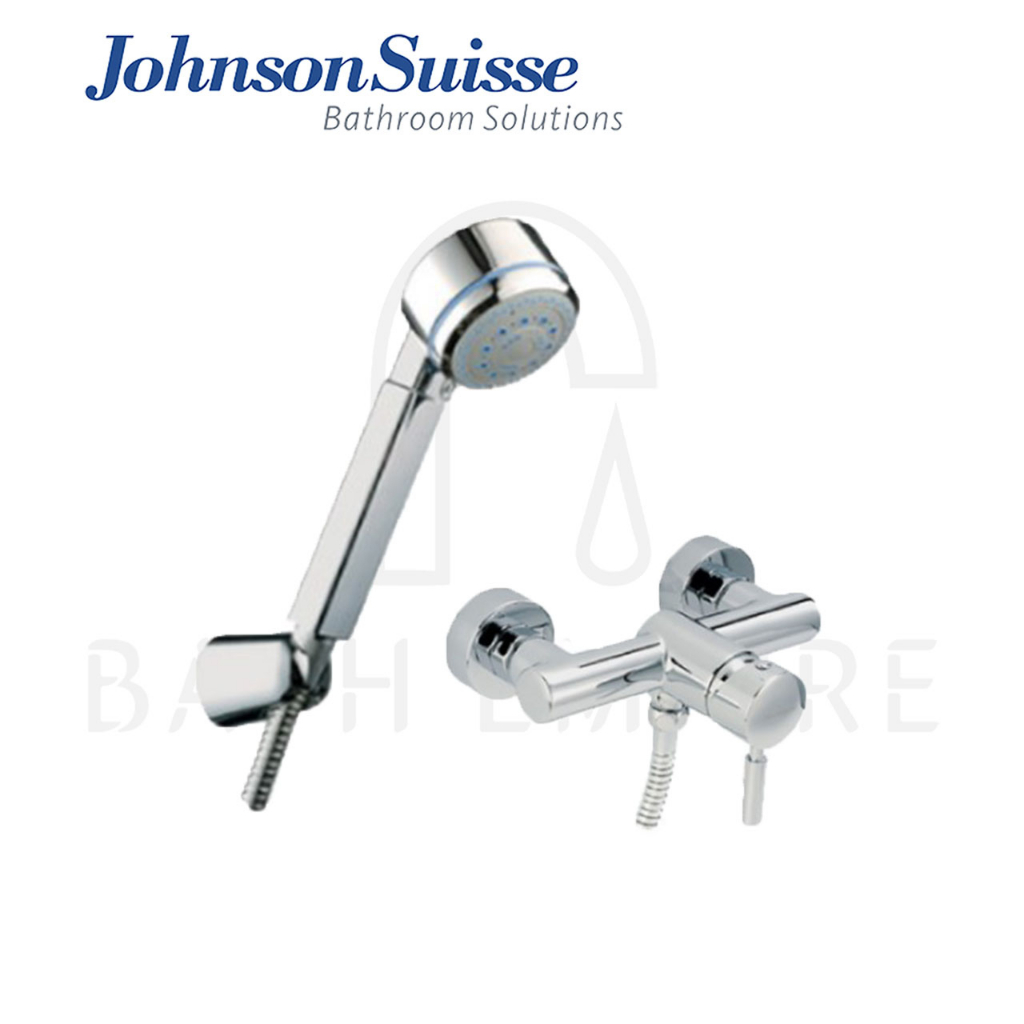 Johnson Suisse FERRARA SL Exposed Wall Mounted Shower Mixer c/w Hand ...
