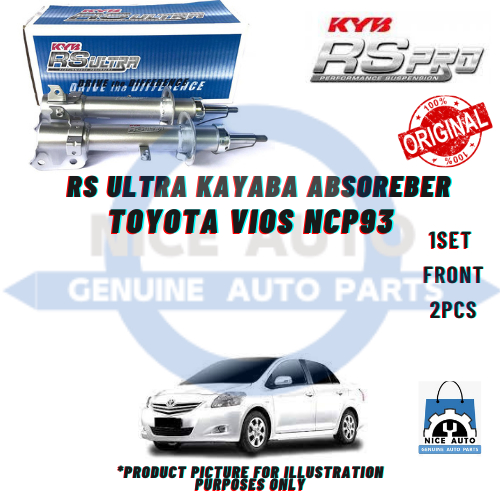 TOYOTA VIOS NCP93 FRONT KAYABA (KYB) RS-ULTRA HEAVY DUTY & HIGH-PERFORMANCE SHOCK ABSORBER ...