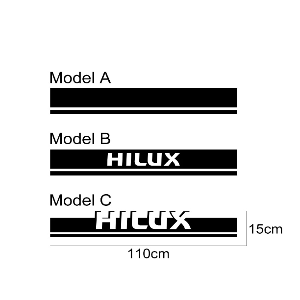 Pickup Hood Stickers For Toyota Hilux Vigo Revo Rocco Graphics Truck ...