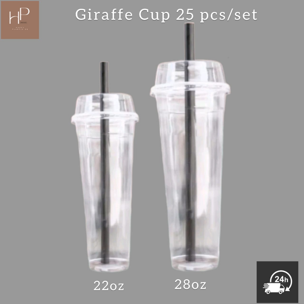 Thailand Cup/ Giraffe Cup 28oz with Lid and free Straw (25pcs ...