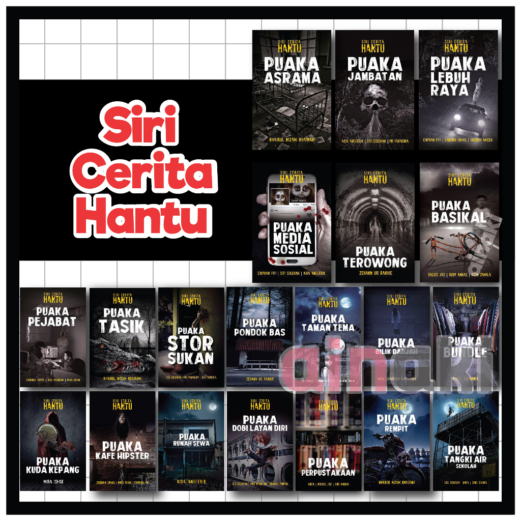 Novel Seram KOLEKSI BUKU Siri Cerita Hantu Pelbagai Pilihan Tajuk Buku Siri Puaka PENERBIT X ...