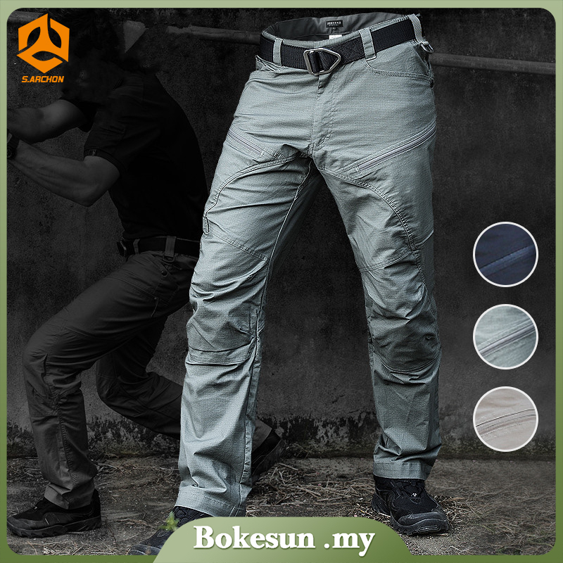 S.archon Men's Outdoor Tactical Pants Waterproof Hiking Cargo Pant ...