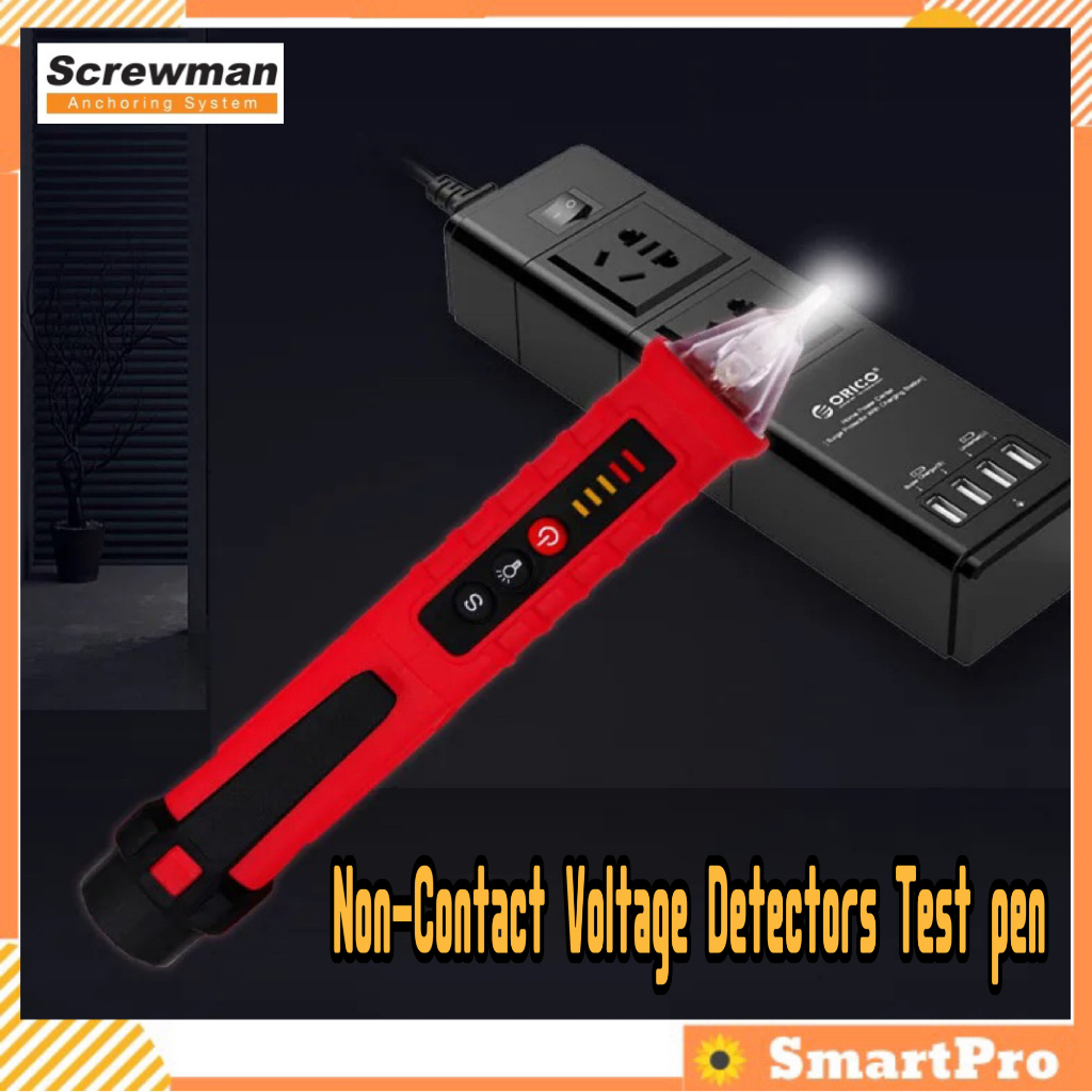 Screwman Digital AC Voltage Detectors Non-Contact Tester Pen Electric ...
