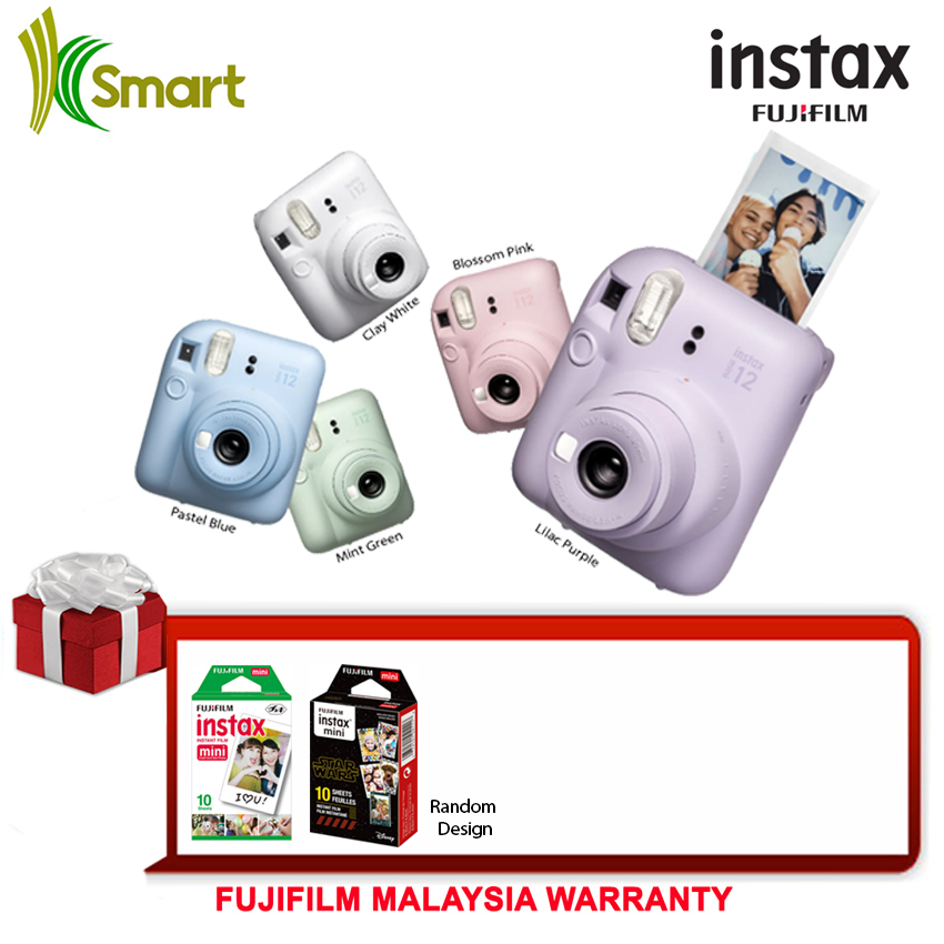 FUJIFILM INSTAX MINI 12 Instant Film Camera (Fujifilm Malaysia Warranty) | Shopee Malaysia