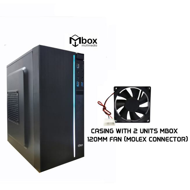 MBOX MINI Atx Tower Pc Casing With RGB LED Strip Front Panel (MATX/ITX ...