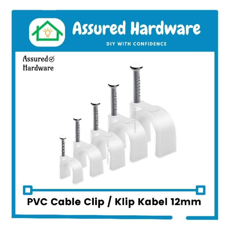 PVC Cable Clip / Klip Kabel (30pcs) | Shopee Malaysia