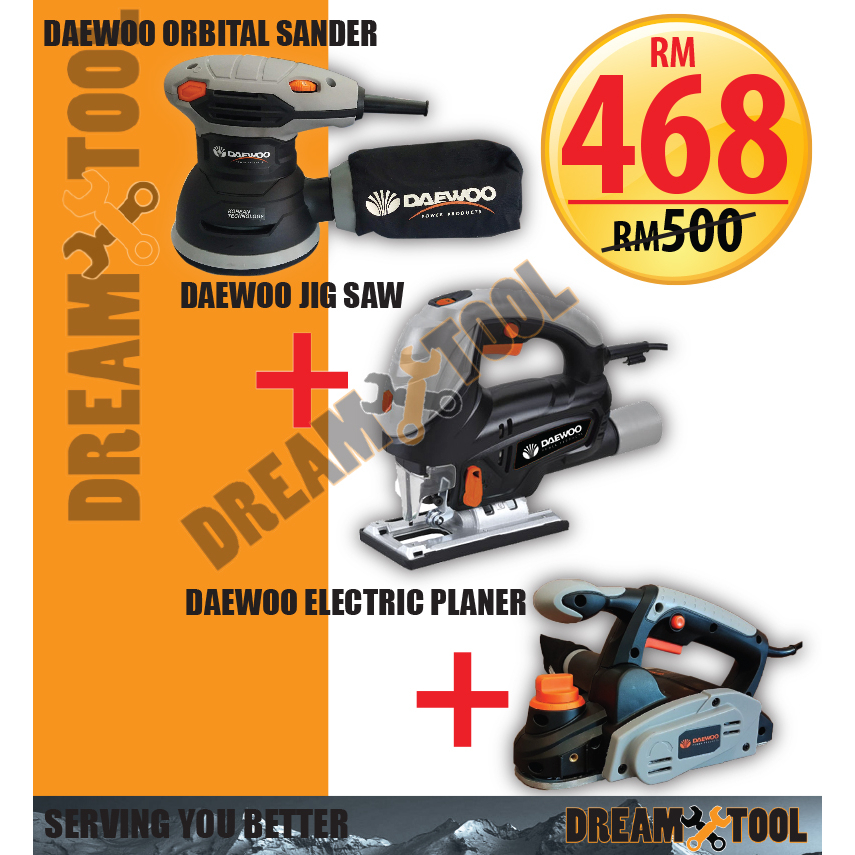 D #WOOD WORKING TOOL - Daewoo Electric Planer + Daewoo Jigsaw + Daewoo ...